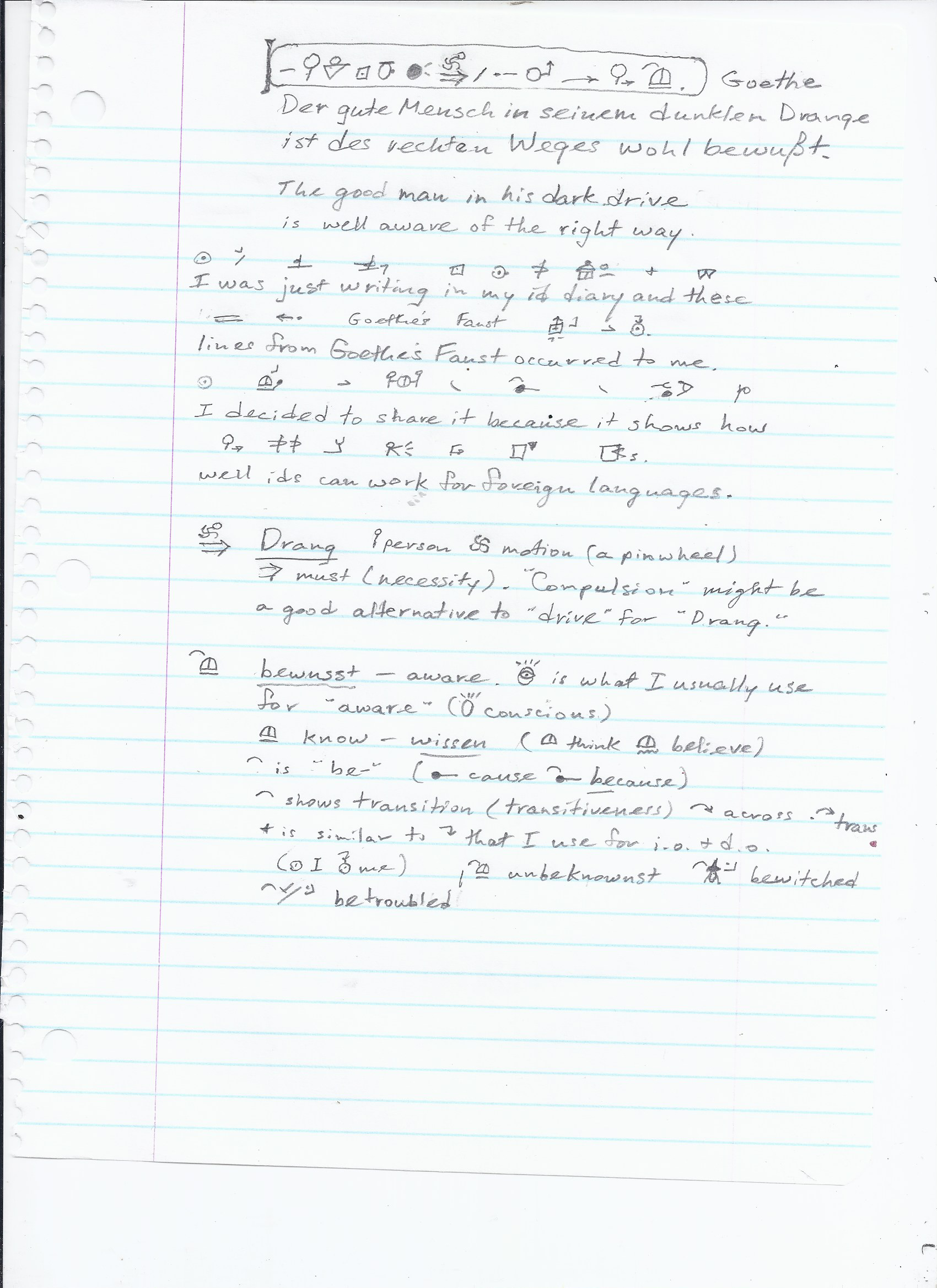 Lines from Faust | Neo Ideograms